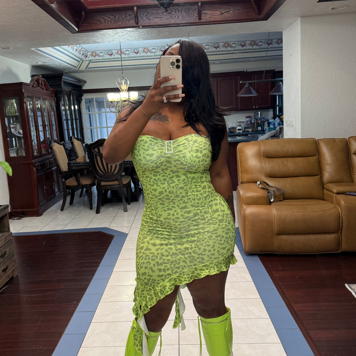 Cheetah Lime dress – Dream House of Trinity